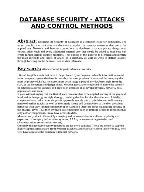 Database Security Pdf