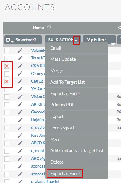 ExcelExport SuiteCRM Module