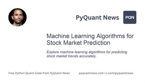 Machine Learning Algorithms For Stock Market Prediction