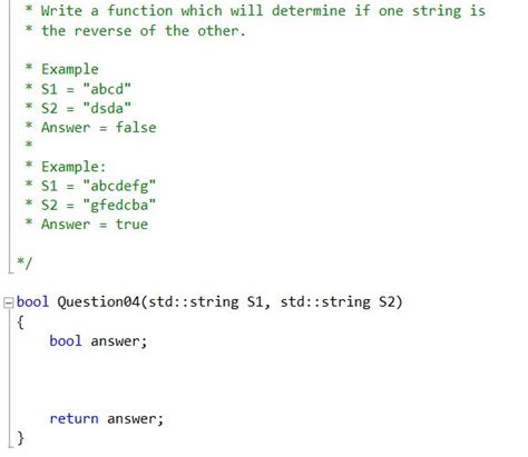 solved write a function which will determine if one string