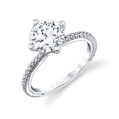 A Guide To 2 Carat Diamond Engagement Rings Sylvie Jewelry