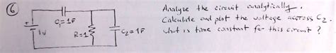 solved analyze the circuit analytically calculate and plot the