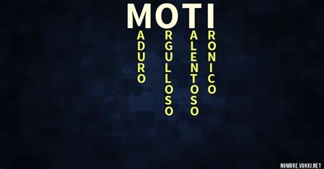 Qué Significa Moti