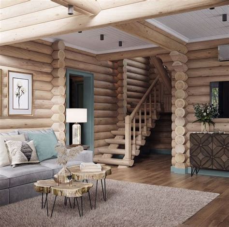 Дом из бревна Дизайн интерьера в Москве In 2024 Dream House Interior House Design Log Home