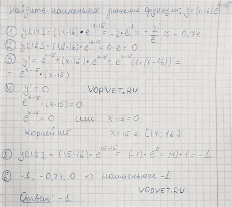 Найдите наименьшее значение функции у X 16 E X Задание 12 ЕГЭ по математике Значение