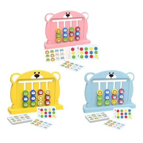 Jeu De Planches De Puzzle Coulissant De Couleurs Assorties Jeu Logique