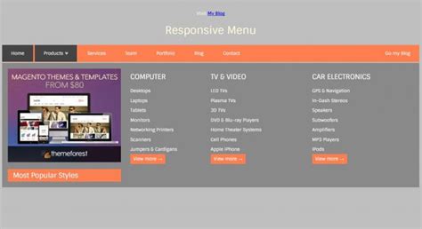 13+ Mega Menu CSS Examples Snippet - OnAirCode