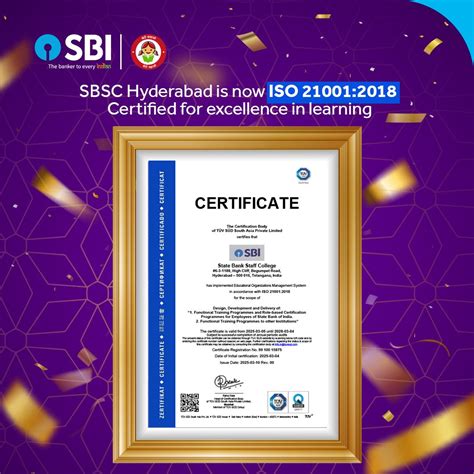 Sbi Sbsc Sbschyderabad Sbschyd Iso Eoms Isocertifications Ati