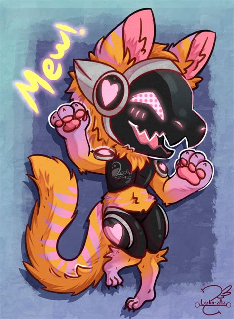Protogen Cat Chibi Commission By Lechu Zaz On Deviantart