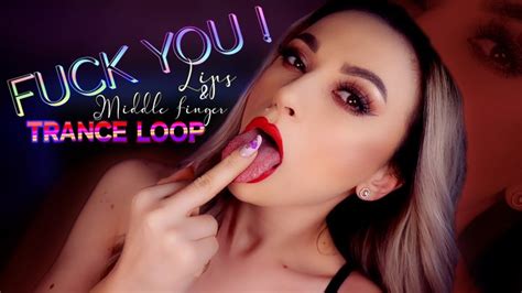 Lips And Middle Finger Trance Loop Miss Amellia Clips4sale
