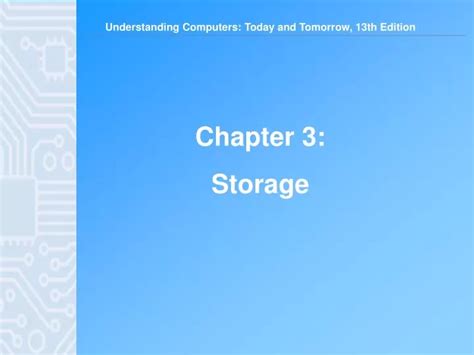 PPT Chapter 3 Storage PowerPoint Presentation Free Download ID 680211