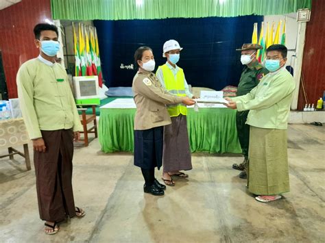 သဲကုန်းမြို့နယ်၌ Quarantine Centre များတွင် Volunteer ဆောင်ရွက်နေသူများအား ကိုဗစ် ၁၉ ကာကွယ