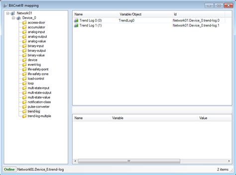 how to configure pcvue to retrieve bacnet trend records