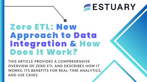Zero Etl Benefits Use Cases And Top Tools For Data Teams Estuary