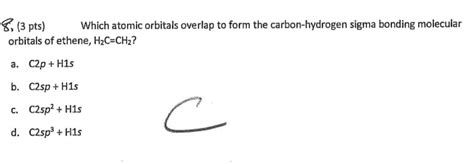 Solved Pts Which Atomic Orbitals Overlap To Form The Chegg