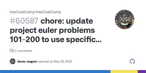 Chore Update Project Euler Problems 101 200 To Use Specific Asserts · Issue 60587