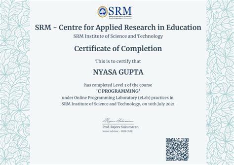 nyasa gupta on linkedin certificate programming clanguage learning