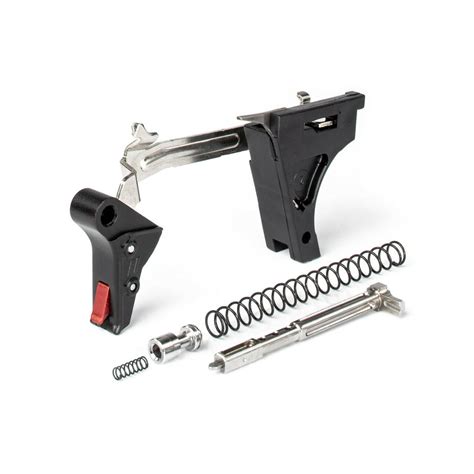 Zev Pro Flat Face Trigger Ultimate Kit For Glock 1st 3rd Gen 9mm Blkred