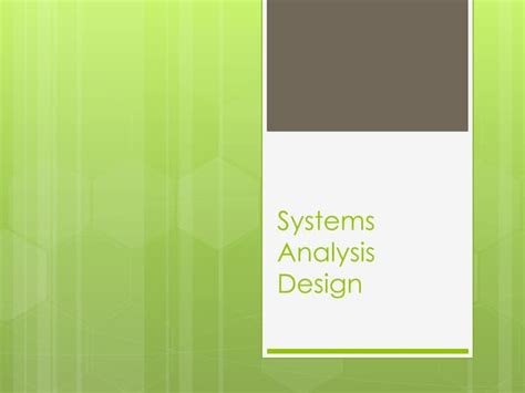 System Analysis Design Pptx