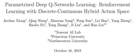 Parametrized Dqn 知乎