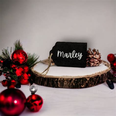 Personalized Reusable Chalkboard Gift Tags Custom Wood Tags With Names