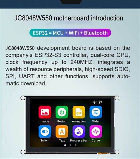 St7262 Driver Chip Human Machine Interface Display Module For
