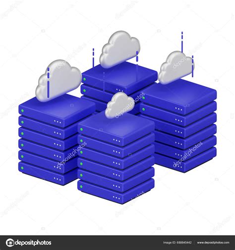 Elevate Your Projects Cloud Datacenter Icon Visually Striking Representation Advanced — Stock