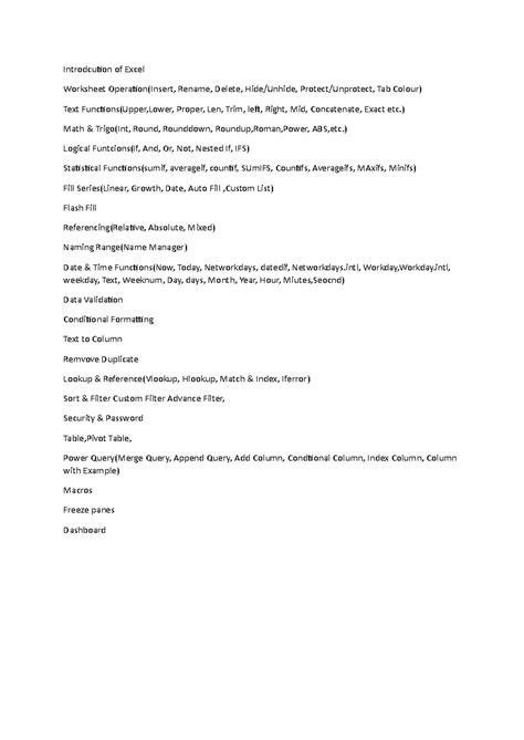 Excel Agenda Introdcution Of Excel Worksheet Operationinsert Rename
