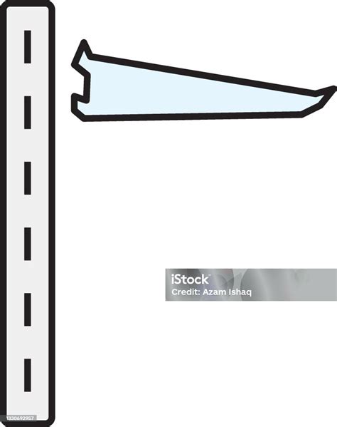벽금속 지지 선반 브래킷 컨셉 벡터 컬러 아이콘 디자인 소매점 장비 기호 슈퍼마켓 비품 사인 식료품점 용품 재고 일러스트 0명에 대한 스톡 벡터 아트 및 기타 이미지