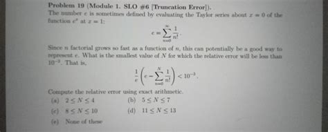 Solved Problem 19 Module 1 Slo 6 [truncation Error The