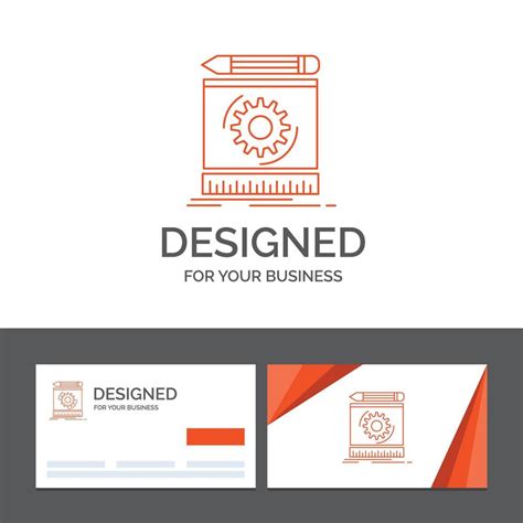 Business Logo Template For Draft Engineering Process Prototype Prototyping Orange Visiting