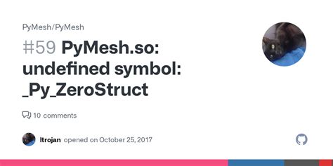 PyMesh So Undefined Symbol Py ZeroStruct Issue PyMesh PyMesh GitHub