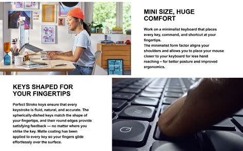 LOGITECH MX KEYS MINI Wireless Keyboard With Easy Switch Keys Smart Backlighting Quick