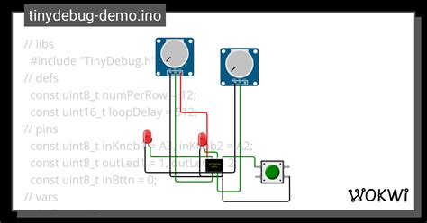 Attiny852knob2led1bttnbase Wokwi Esp32 Stm32 Arduino Simulator