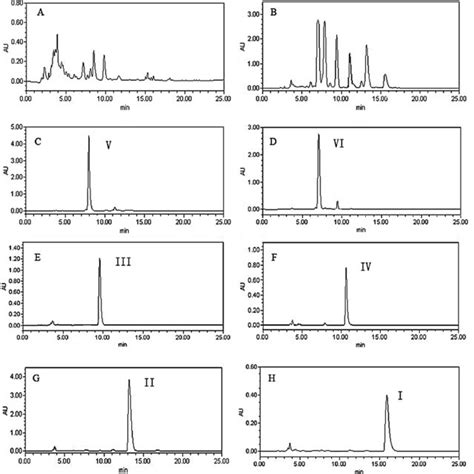 A HPLC Chromatograms Of The Crude Extract B HPLC Chromatograms Of Download Scientific