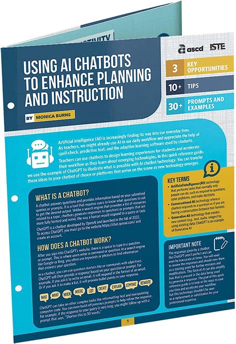 Using Ai Chatbots To Enhance Planning And Instruction Quick Reference