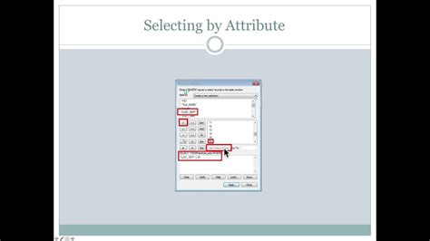 Select By Attribute YouTube