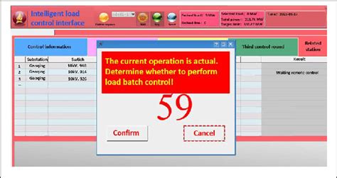 Load Control Monitor And Confirm Operation Interface Download Scientific Diagram