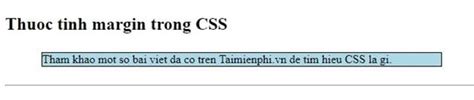 Thuộc Tính Margin Trong Css Cấu Trúc Và Ví Dụ Minh Họa