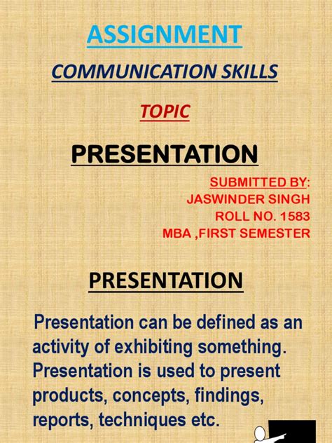 Assignment Communication Skills Pdf