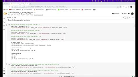 F23 Recitation 0c Numpy Part 1 Youtube