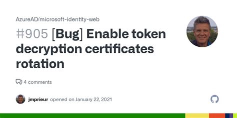 [bug] enable token decryption certificates rotation · issue 905