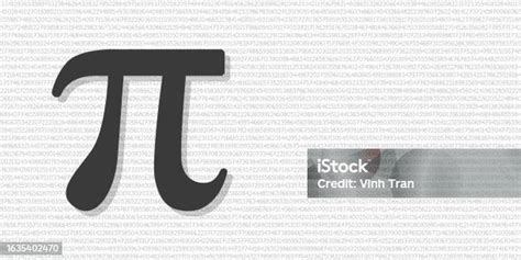 그림자가 있는 파이 심볼 아트 배너 흰색 배경에 Pi 번호의 긴 숫자가 있는 간단한 검은색 Pi 기호 텍스트 벡터 일러스트레이션을 위한 복사 공간 학교 과목 수학 해피 파이