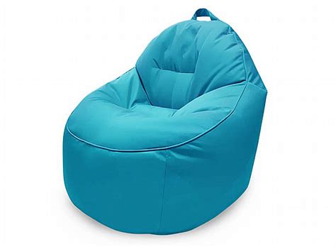 פוף כורסה עגולה איכותית ועמידה לתנאי חוץ מיוצרת בישראל דגם טרנקילו בגוון טורקיז