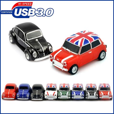 Simulation Mini Cooper Usb Flash Drive 64gb Cars Model Usb 3 0 Memory Flash Stick Pen Drive 8GB