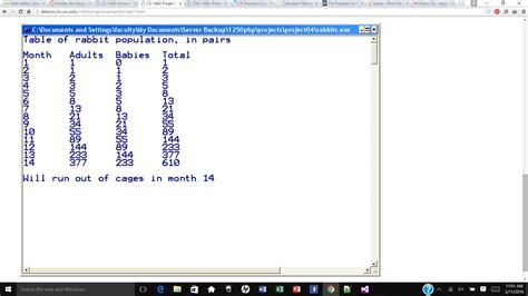 C Calculating A Fibonacci Chart Stack Overflow
