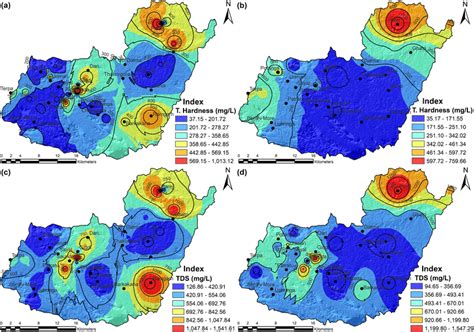 Spatial Distribution Maps For Pre And Post Monsoon Seasons Showing The