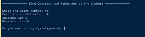 how to find quotient and remainder of two numbers in python