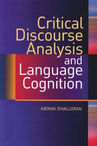 Critical Discourse Analysis And Language Cognition Pdf Epub Version Controses Store