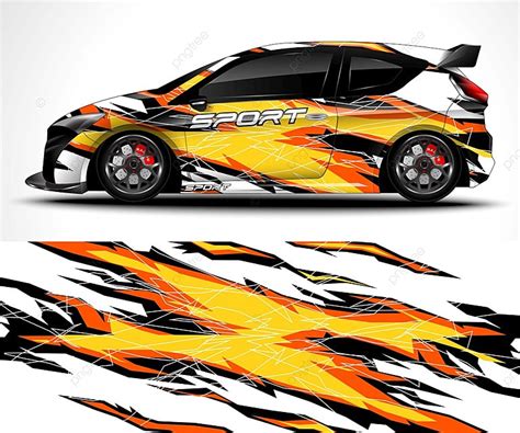 랩 데칼 스티커 디자인 및 차량 상징에 대한 추상적 인 배경 레이싱 스포츠카 템플릿 Psd 다운로드 디자인 자료 다운로드